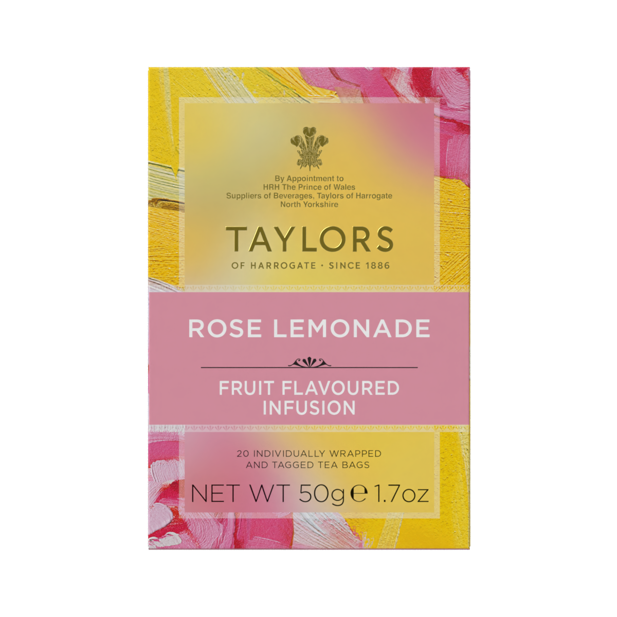 Rose Lemonade Infusion | Creations Tea Bags | Taylors of Harrogate